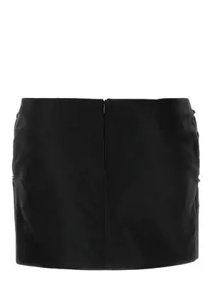 Magda Butrym Rose-embellished Mini Skirt - Black