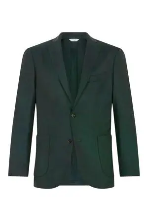 Boglioli Hopsack K Two-button Patch-pocket Blazer - Green