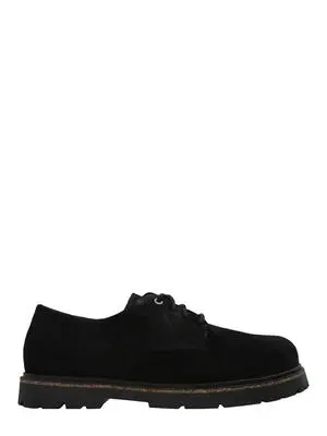 BIRKENSTOCK Highwood Lace-up Suede Derby Shoes - Black