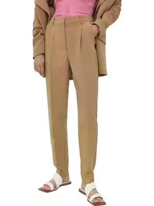 BRUUNS BAZAAR Pleated Trousers - Brown