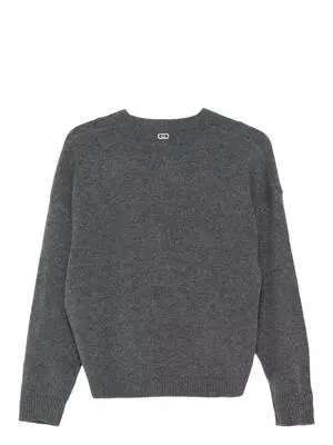 Liu Jo Cut-out Detailed Sweater - Grey