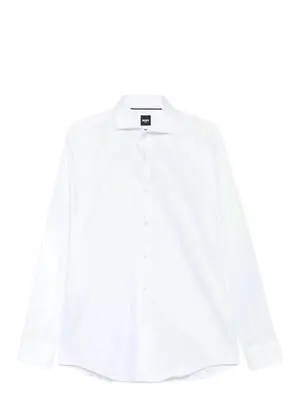 BOSS Long-sleeve Button-fastening Shirt - White