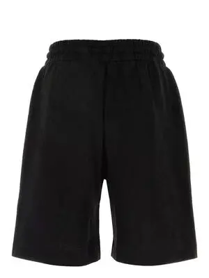 Fendi Ff-pattern Drawstring Shorts - Black