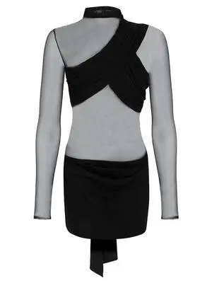 THE NEW ARRIVALS ILKYAZ OZEL Elysia Mini Dress - Black