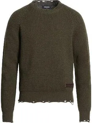 Dsquared2 Military Wool Sweater Green