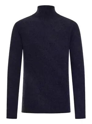 ROBERTO COLLINA High-neck Wool Sweater - Blue