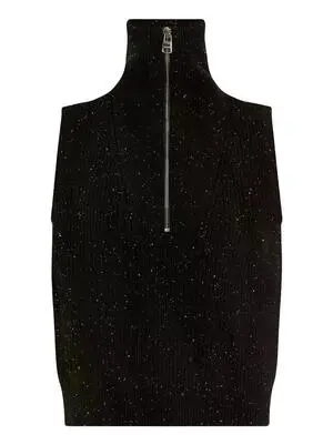 Varley Half-zip High-neck Vest - Black