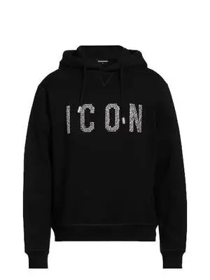 Dsquared2 Cotton Fleece Hoodie - Black