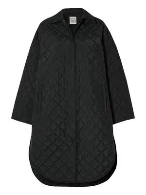 TOTEME Oversized Quilted Shell Coat - Black