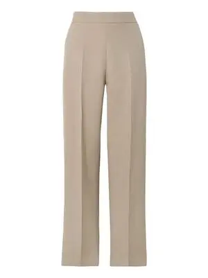 Tove Ilaria Cotton-blend Straight-leg Pants - Beige