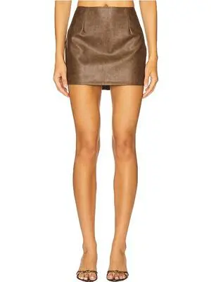 Superdown Vanessa Mini Skirt - Brown
