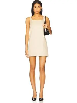 We11Done Cotton Waistband Detail Dress - Beige