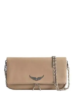 Zadig&Voltaire Rock Leather Clutch - Neutrals