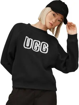 UGG Logo Crewneck Sweatshirt - Black