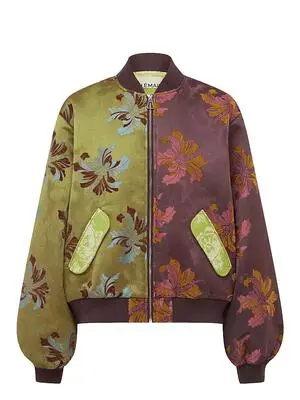 ALEMAIS Adriana Jacquard Bomber Jacket - Multi