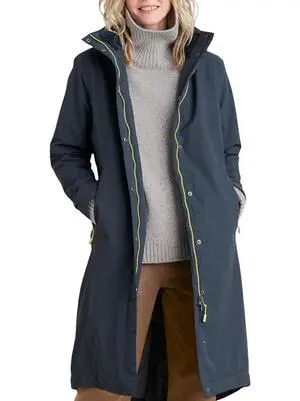 SEASALT CORNWALL Janelle Long Coat - Squid Ink
