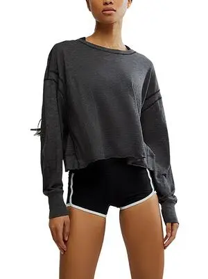 Free People Layered Long Sleeve Top - Black