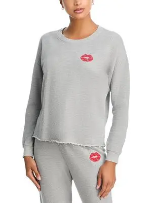 Aqua Tessa Pullover Heather Grey