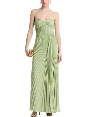 AMUR Joyceanne Plisse Gown - Stem