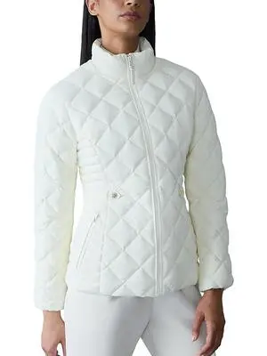 Mackage Diamond Quilted Down Puffer Jacket - Cream