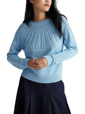 SEASALT CORNWALL Stone Chat Pullover Sweater - Spring Sky