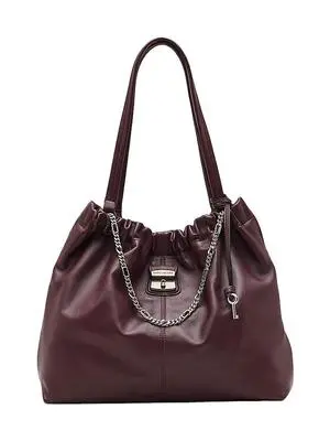 Marc Jacobs The Cristina Leather Tote - Dark Plum