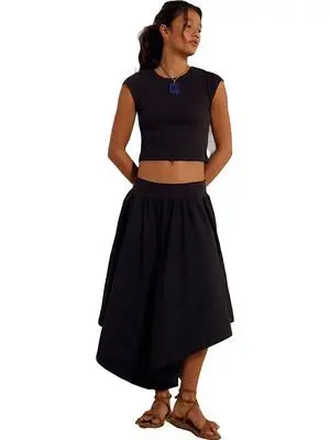 Free People Free People Annette Tee Skirt Set Black