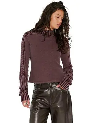 Free People We The Free Breezy Swit Top Vintage Grape