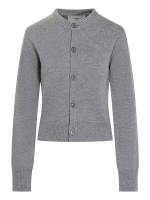 AMI Paris Wool Cardigan - Grey