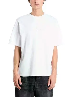 Calvin Klein Embroidered-logo T-shirt - White