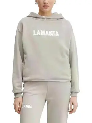LA MANIA Logo-print Hoodie - Grey