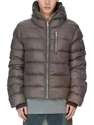 Rick Owens Hooded Puffer Jacket - Brown