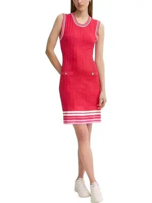 Liu Jo Ribbed-knit Mini Dress - Red