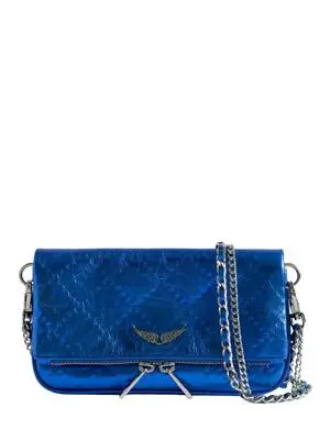 Zadig&Voltaire Quilted Chain Shoulder Bag - Blue