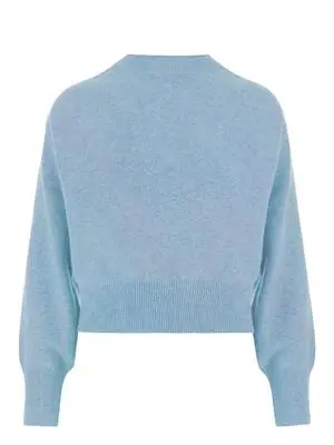 SA SU PHI Crew Neck Cashmere Sweater - Blue