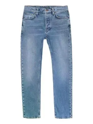 Nudie Jeans Whiskering-effect Jeans - Blue