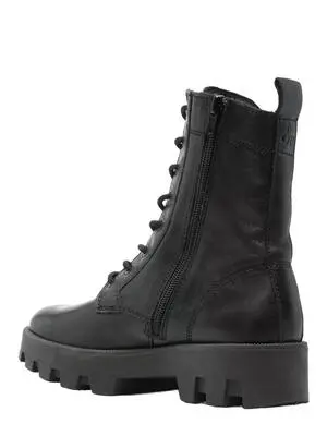 Marc O'polo Lace-up Boots With Chunky Sole - Black