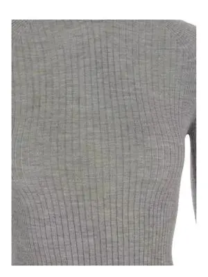 SA SU PHI Ribbed Turtleneck Sweater - Grey