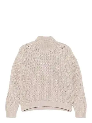 Marc O'polo High-neck Wool Sweater - Neutrals