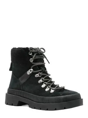 Gant Lace-up Shearling Boots - Black