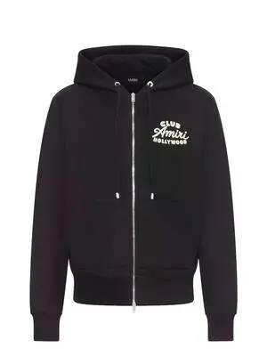 Amiri Club Zip-up Hoodie - Black