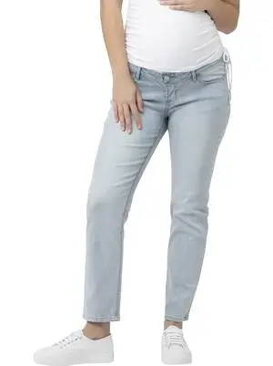 RIPE MATERNITY Hunter Over Bump Crop Jean - Clean Fade