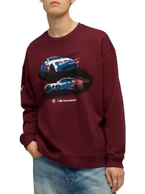 PUMA Bmw Graphic Crewneck Sweatshirt - Ruby Shimmer