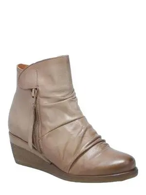 Miz Mooz Mayleen Wedge Bootie - Beige Antique