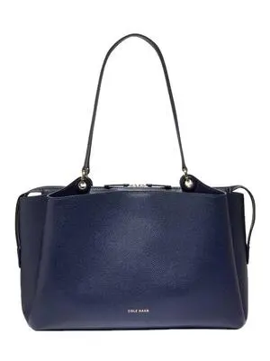 Cole Haan Leather Work Tote - Midnight Moon