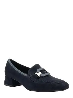 ARA Giza Loafer Pump Navy