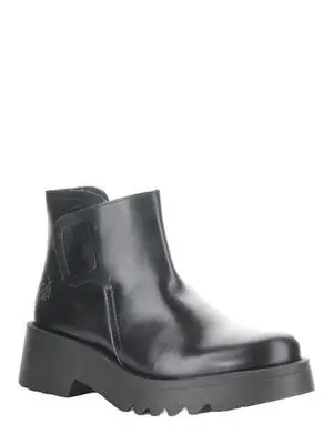 Fly London Platform Wedge Bootie - Black