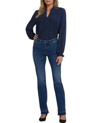 NYDJ Barbara Release Hem Bootcut Jeans - Dark Loire