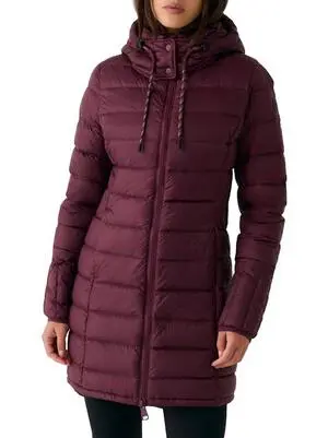 LOLE Claudia Hooded Packable Down Jacket - Dark Cherry