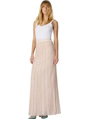 Missoni Striped Knit Maxi Skirt - White
